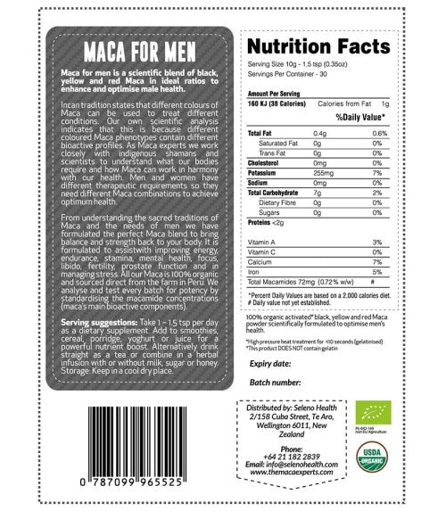 MACA Powder NZ | MACA Capsules | Seleno Health